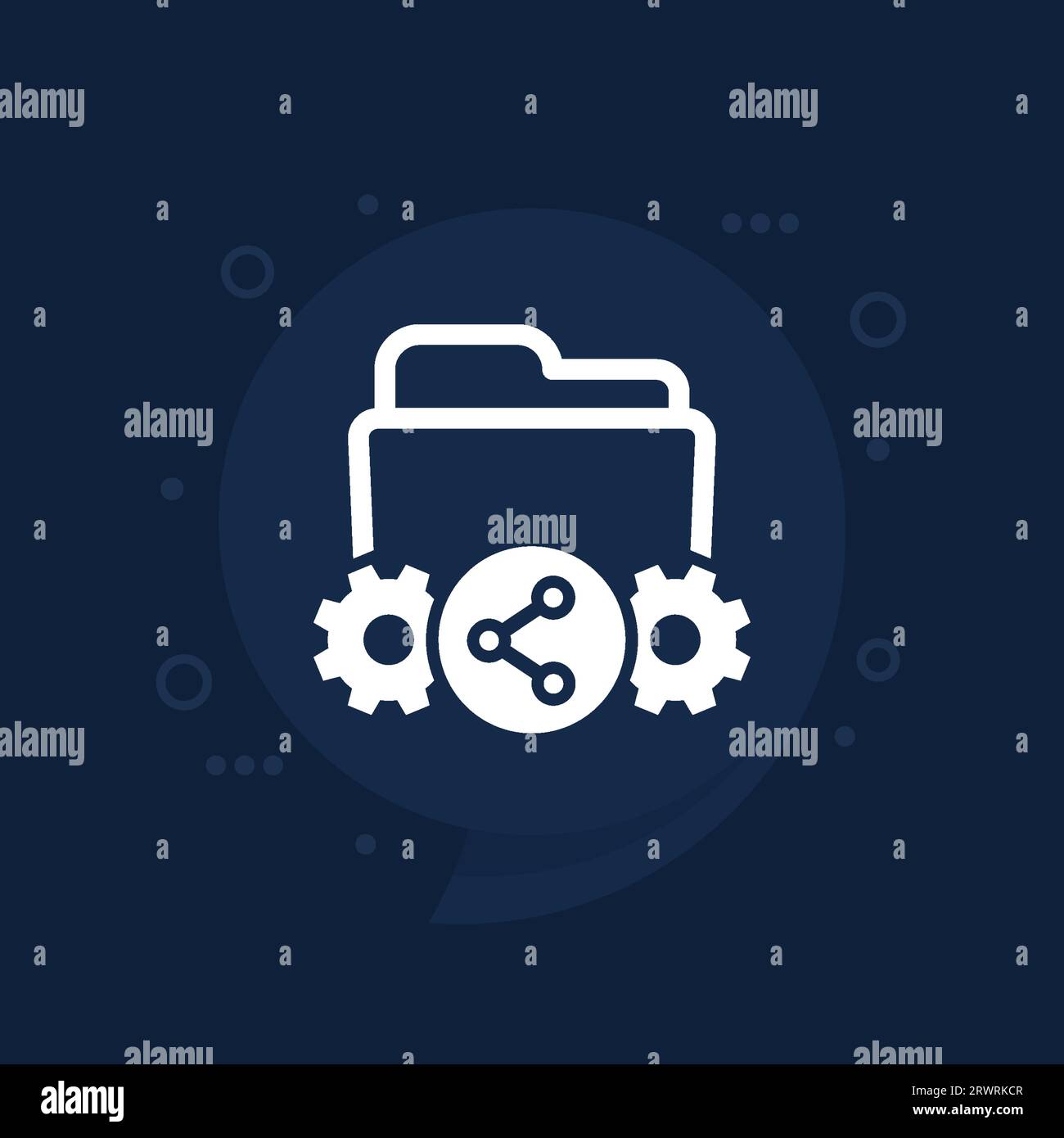 shared project, folder vector icon Stock Vector Image & Art - Alamy