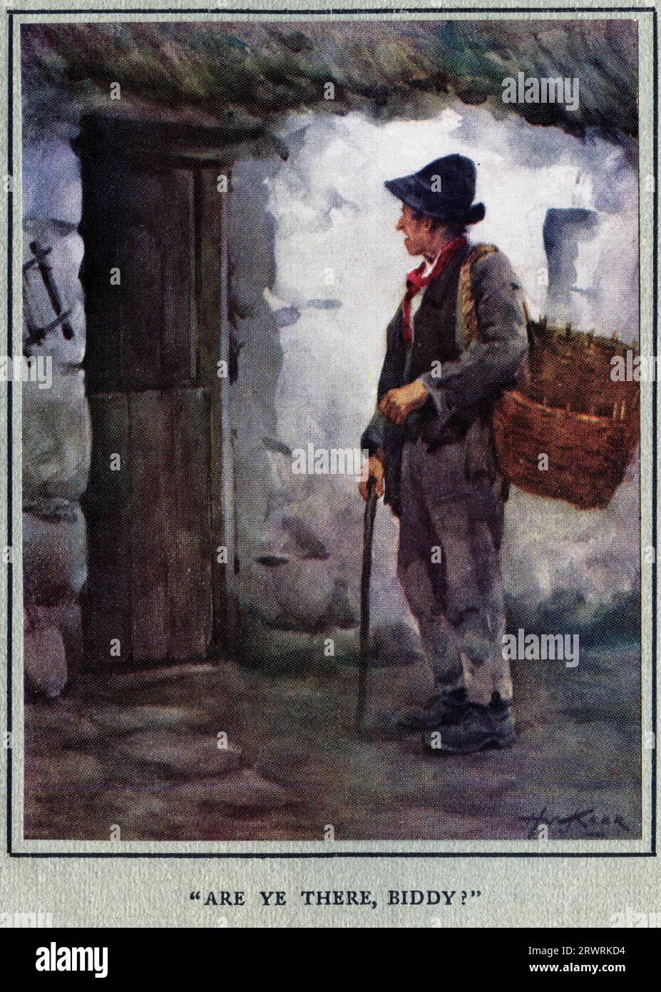 halftone portrait of an iconic Irish character - are ye there Biddy ...