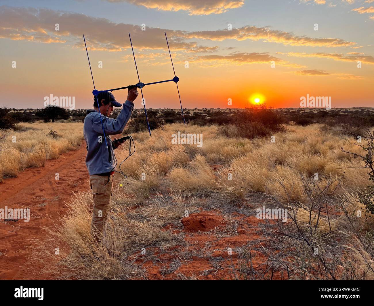 Kuruman, South Africa. 27th July, 2023. Researcher Daniel Rossouw ...