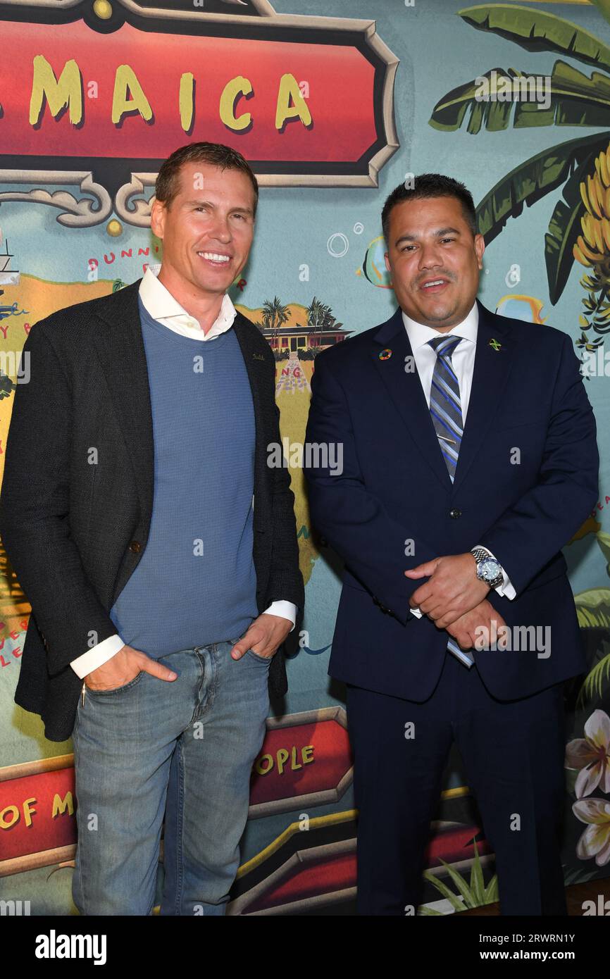 New York, USA. 20th Sep, 2023. Adam Stewart and Matthew Samuda ...