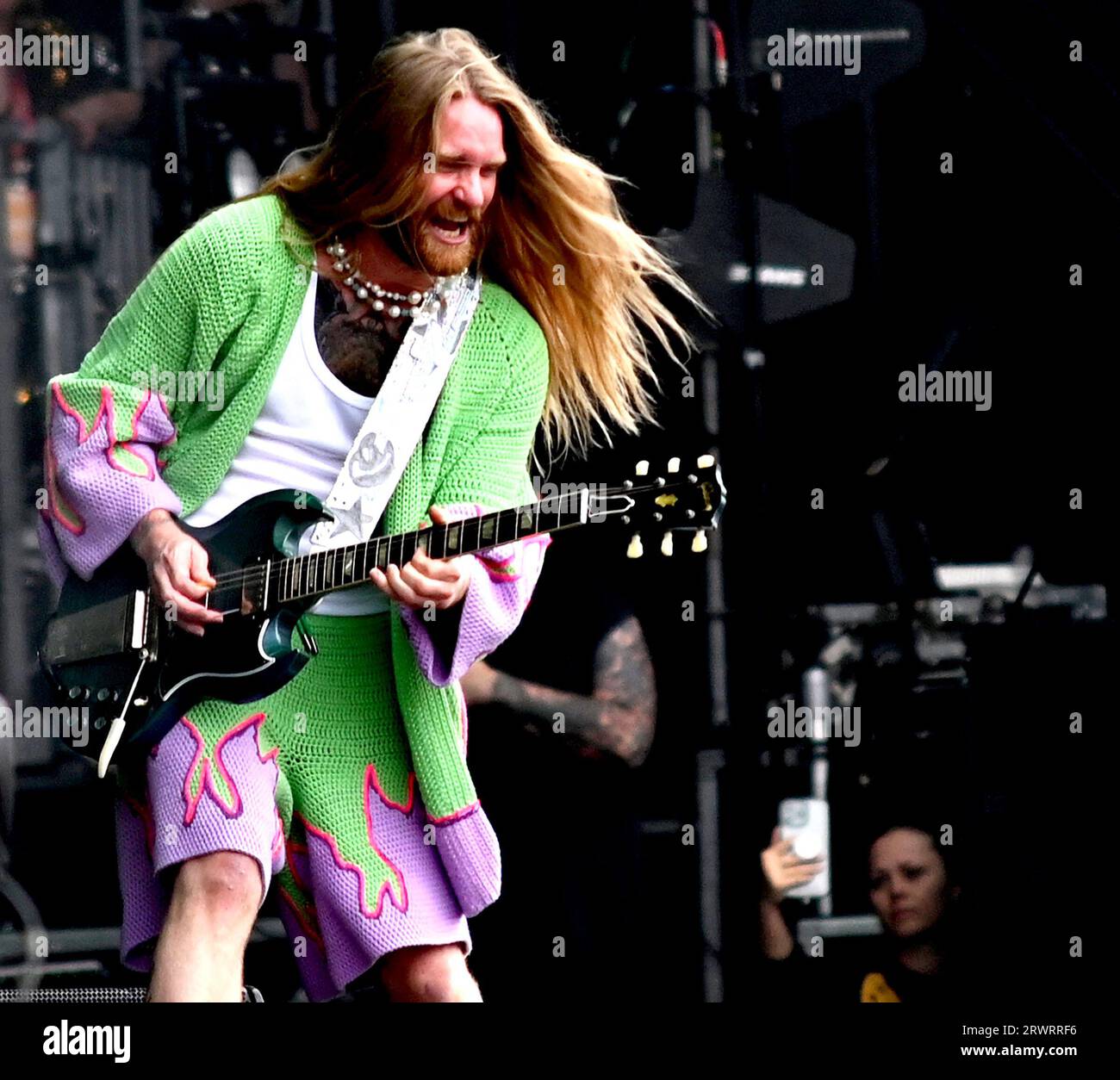 Sam Ryder performing at the BBC Radio 2 In The Park, Leicester, United ...