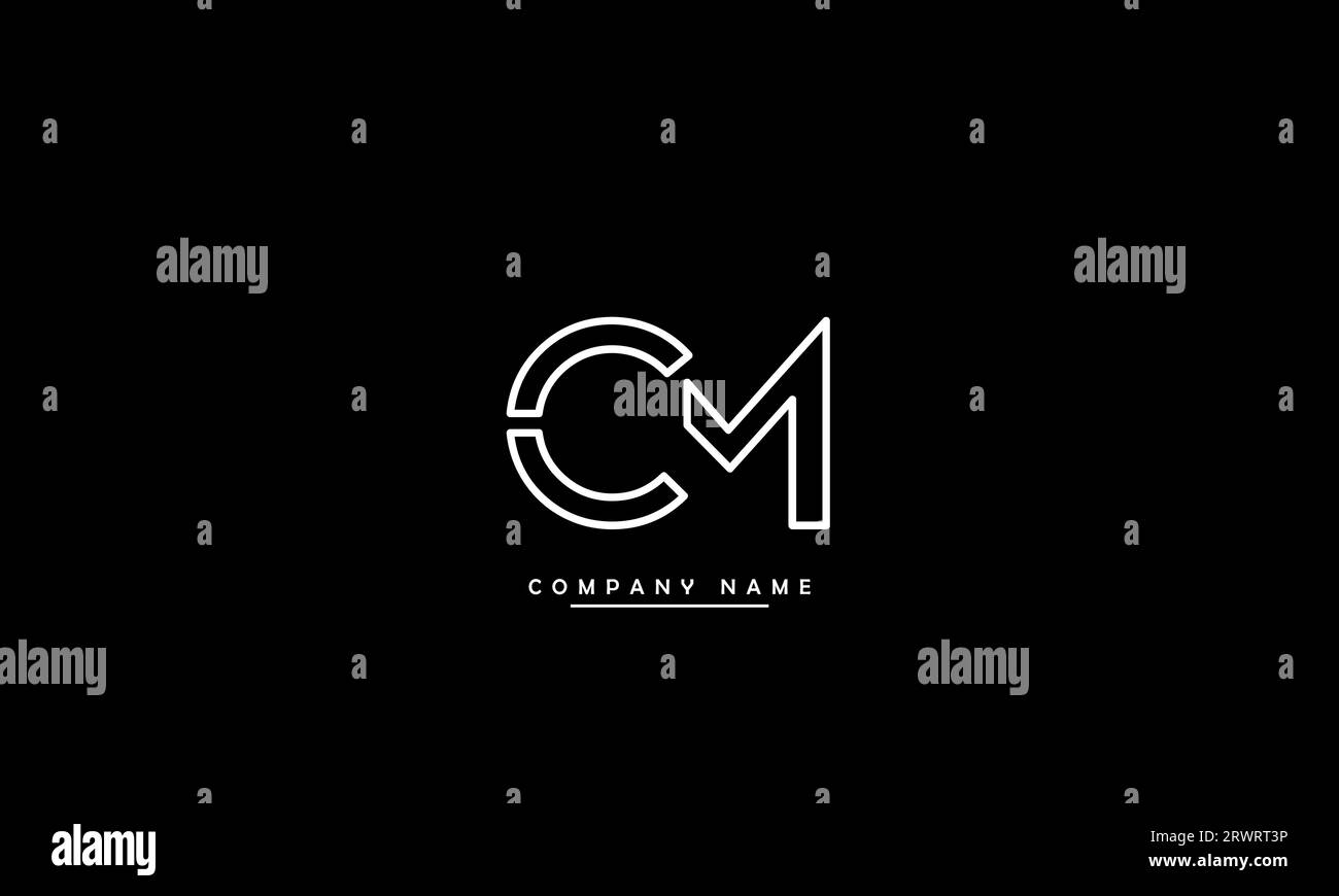 CM, MC Abstract Letters Logo Monogram Stock Vector Image & Art - Alamy