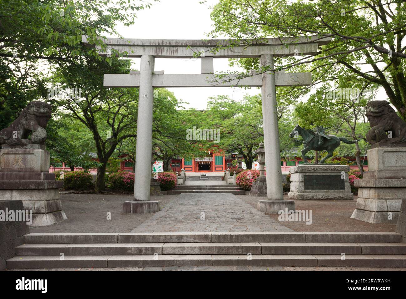 Mt. Fuji Hongu Sengen Taisya Shrine Approach Stock Photo - Alamy