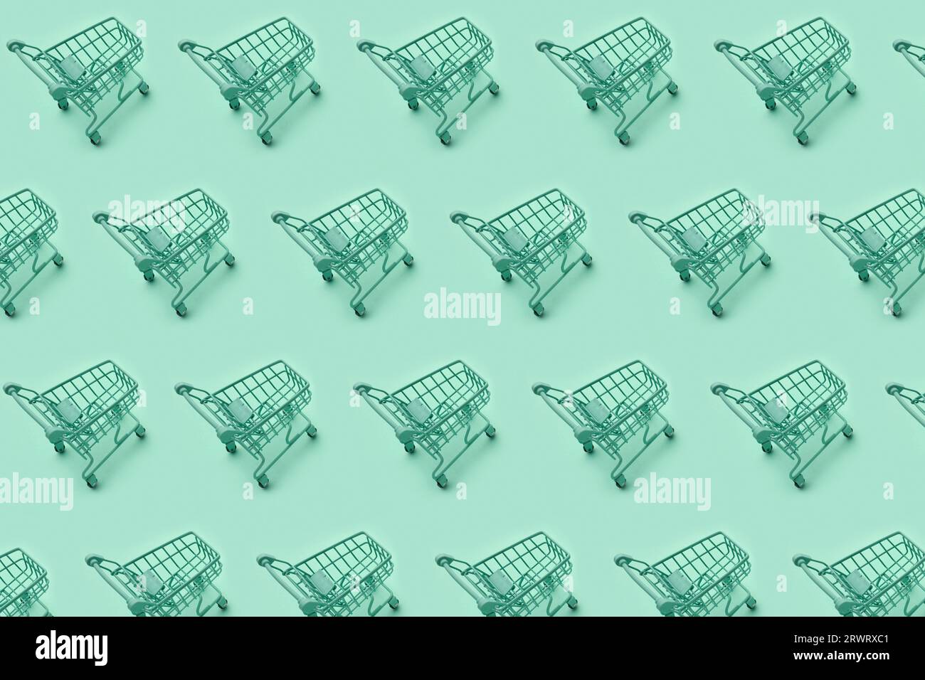 Mini shopping carts, mini shopping carts creative pattern background ...