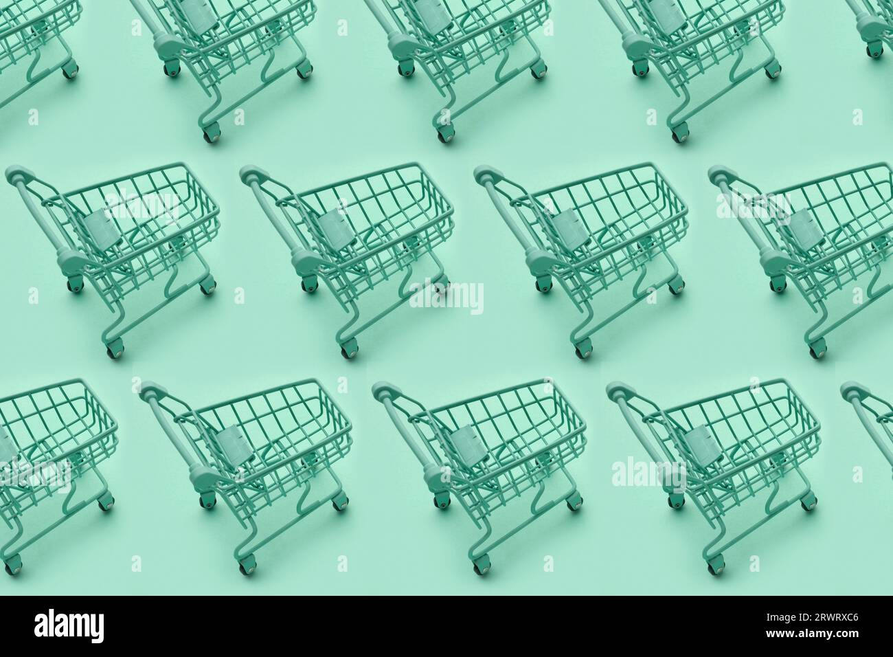 Mini shopping carts, mini shopping carts creative pattern background ...