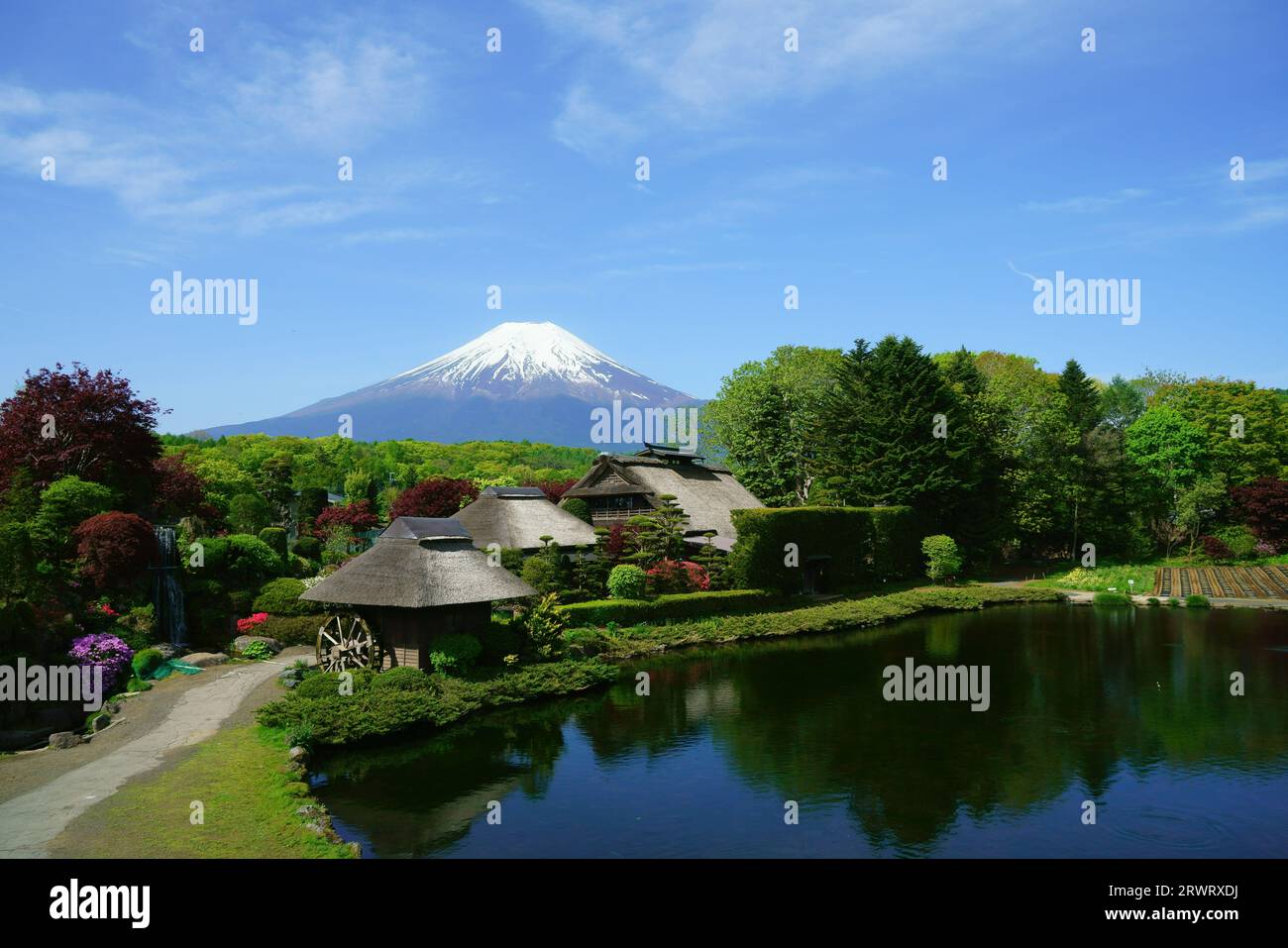 Oshino hakkai pond in hi-res stock photography and images - Alamy