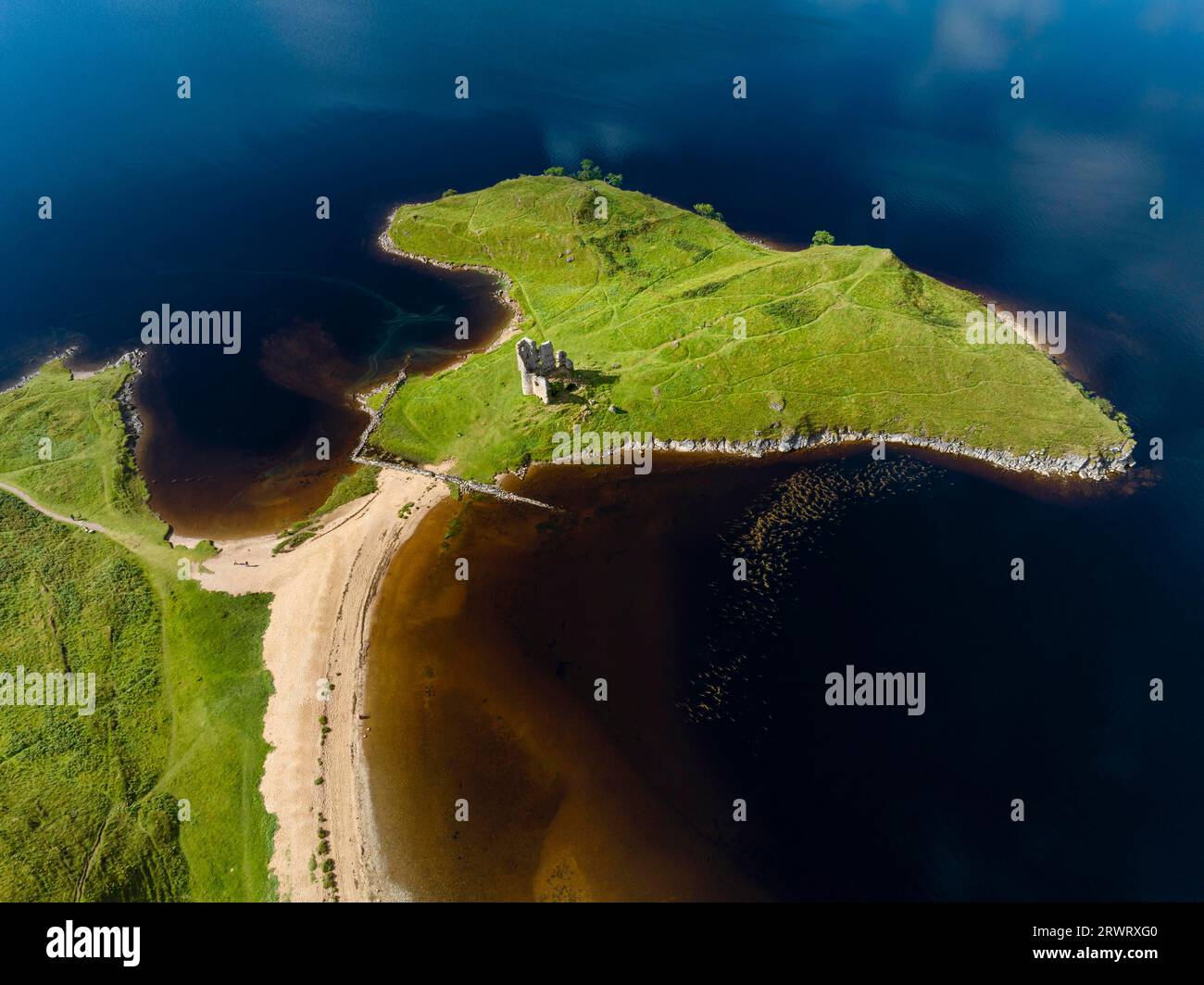 Aerial view of ardvreck castle hi-res stock photography and images - Alamy