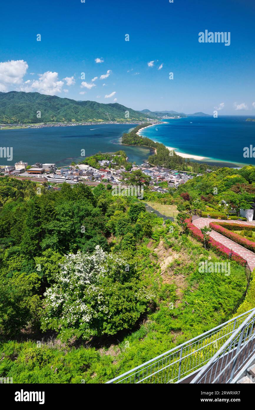 Amanohashidate viewed from Amanohashidate Viewland Stock Photo - Alamy