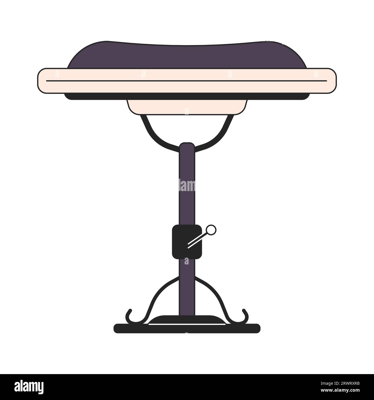 Piano bench adjustable 2D linear cartoon object Stock Vector Image ...