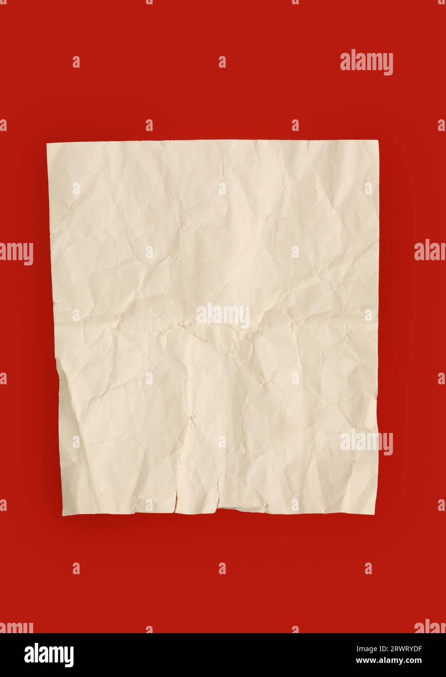 Old paper on red background Stock Photo - Alamy