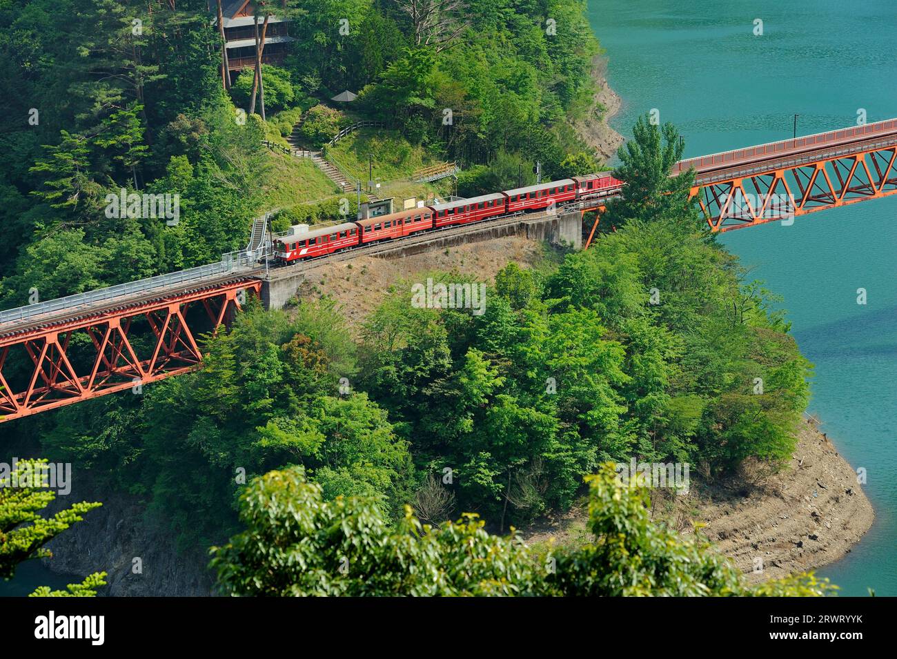 Oigawa Railway Igawa Line Oigawa-kojo Station Stock Photo - Alamy