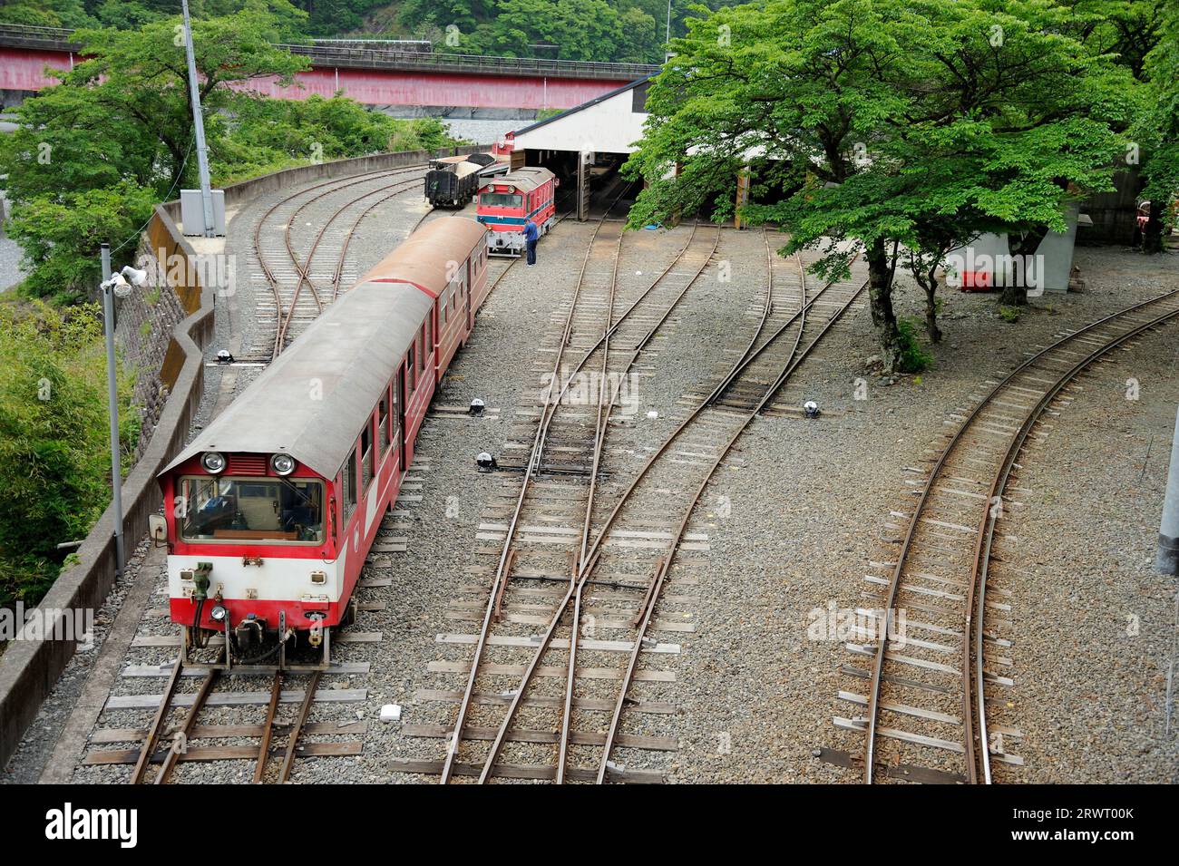 Oigawa Railway Igawa Line engine section Stock Photo - Alamy