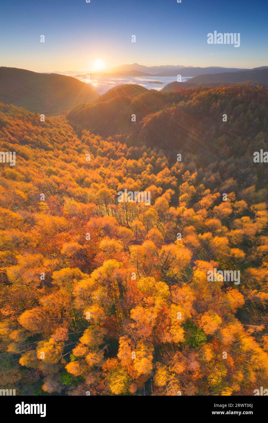 Tateshina and Mt. Yatsugatake in the distance Stock Photo - Alamy