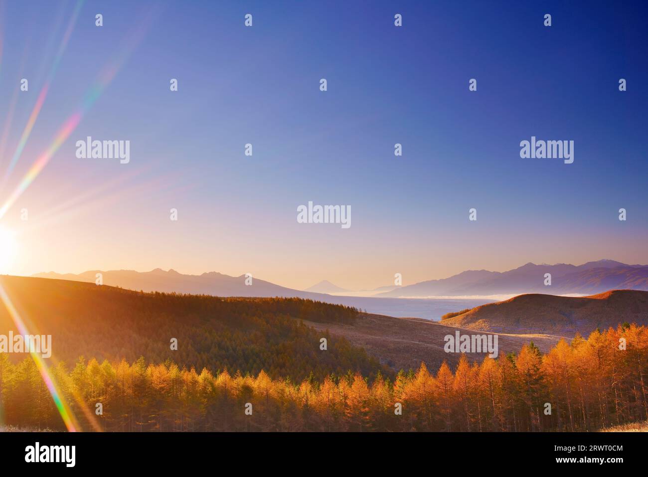Mt. Fuji and Mt. Fuji in the distance Stock Photo - Alamy