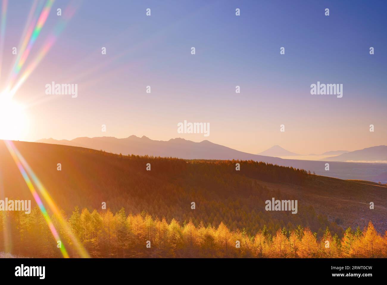 Mt. Fuji and Mt. Fuji in the distance Stock Photo - Alamy