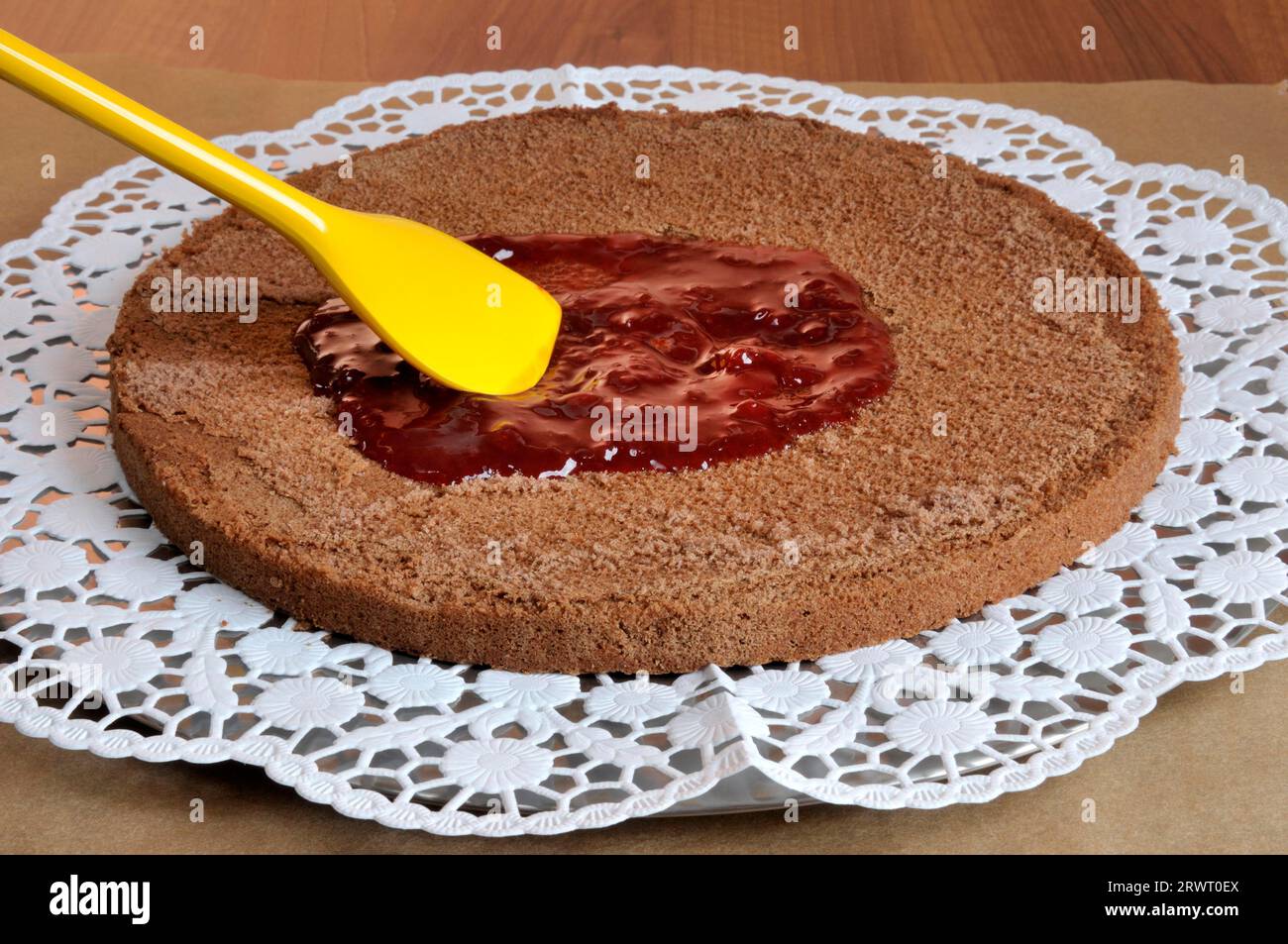 Spread the filling Stock Photo - Alamy