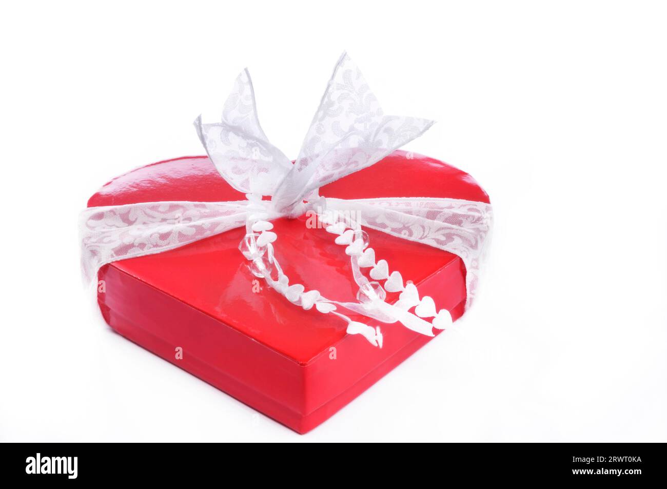 Heart shaped gift Stock Photo - Alamy