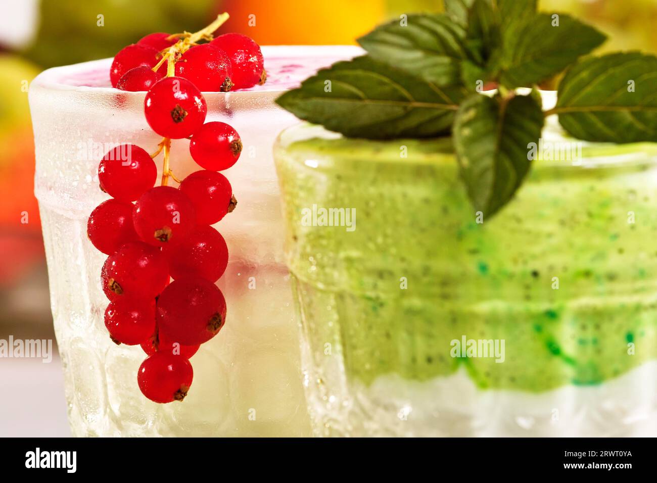 Fruit curd served in gas Stock Photo - Alamy