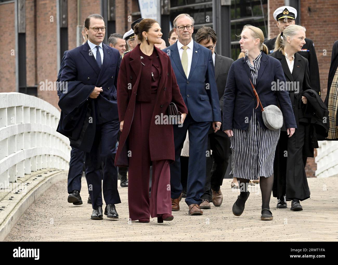 Helsinki, Finland. 21st Sep, 2023. Sweden's Crown Princess Victoria and ...