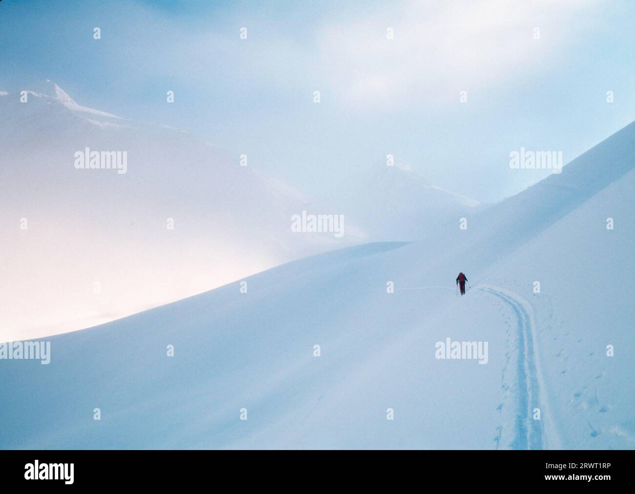 High altitude ski tour in the Houte Route area Stock Photo - Alamy
