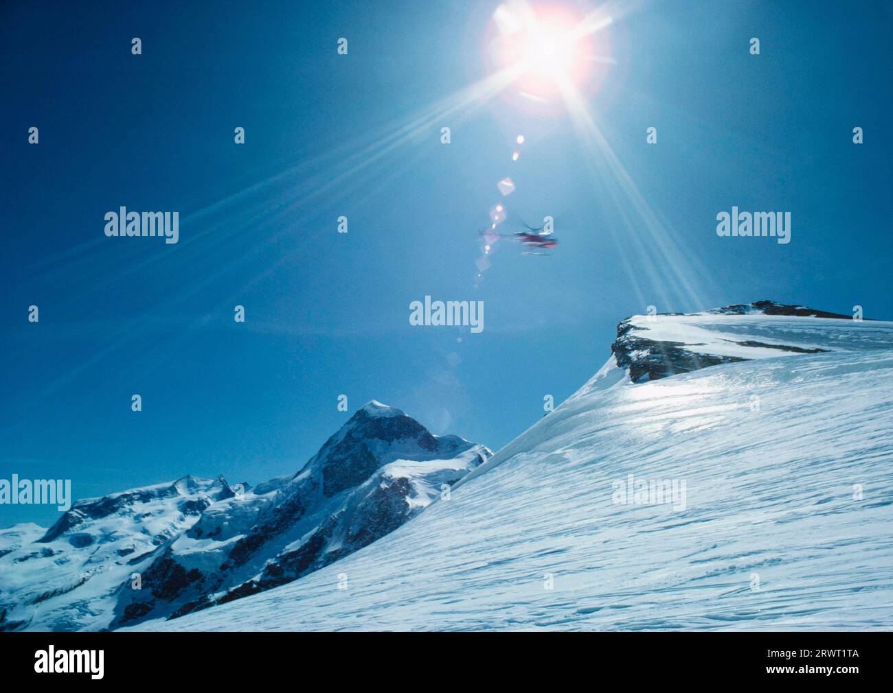 Zermatt helicopter hi-res stock photography and images - Alamy