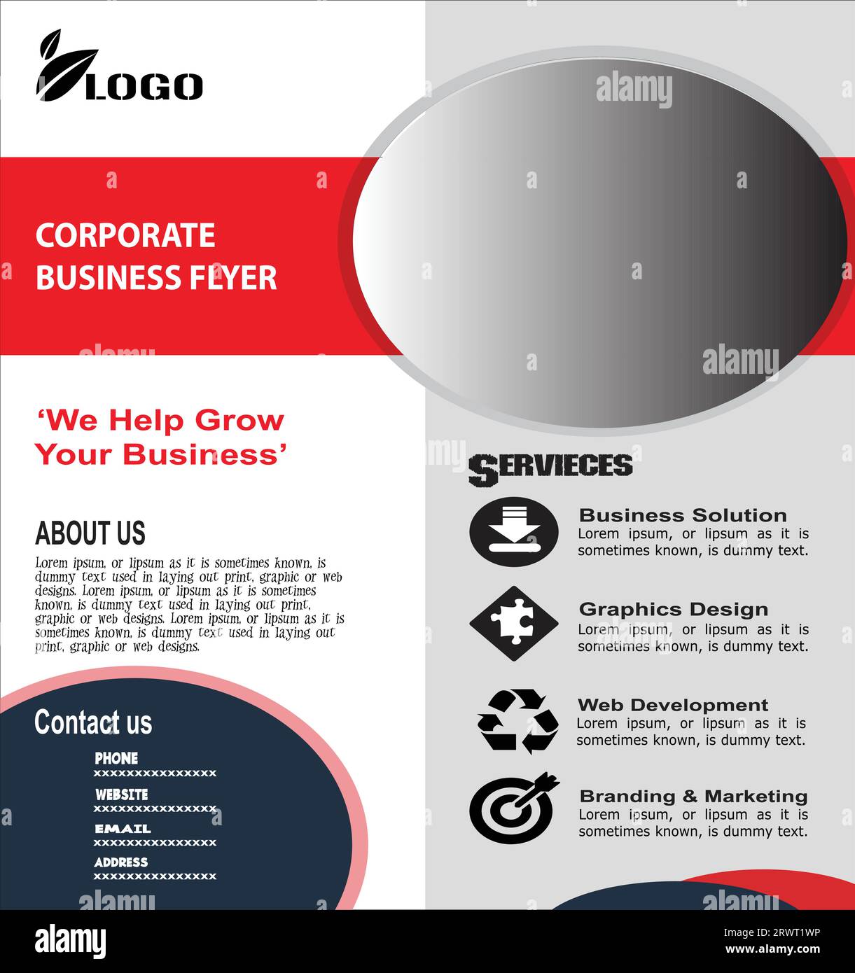 An innovative complete business solution corporate flyer to grow faster ...
