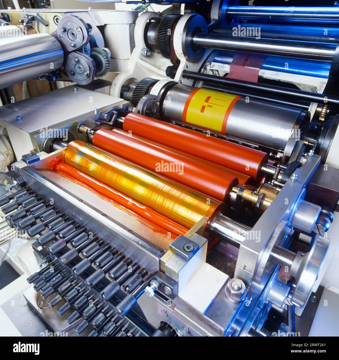Rotary printing press Stock Photo - Alamy