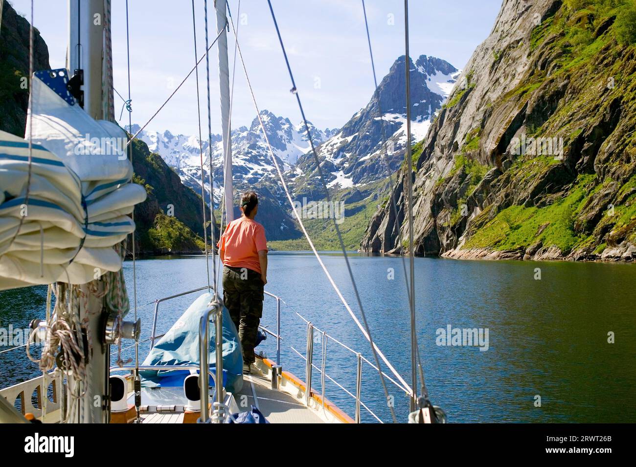 Trollfjord snow ship hi-res stock photography and images - Alamy