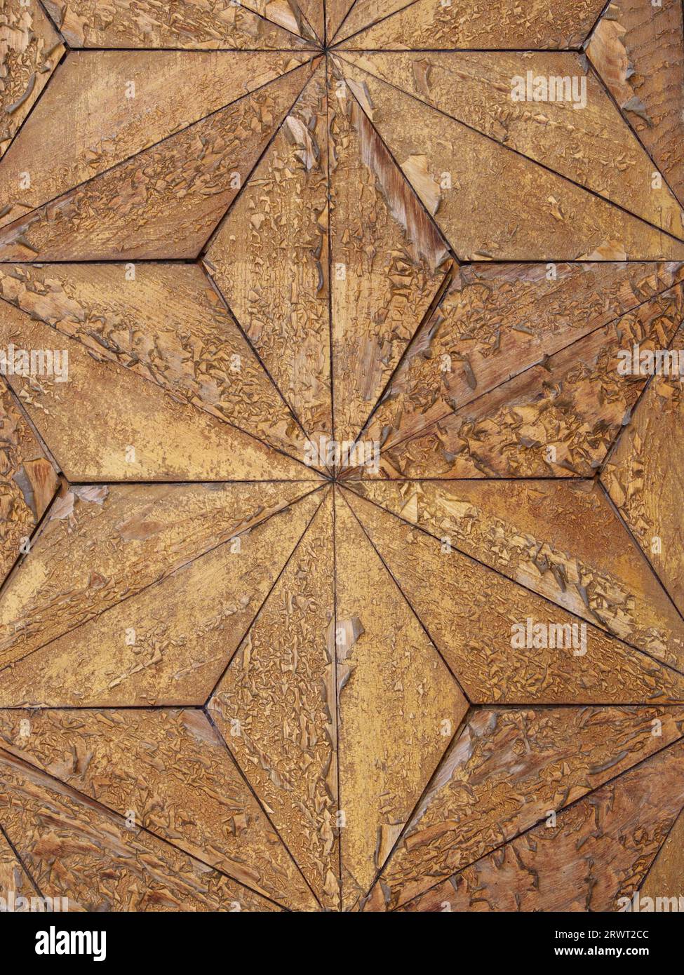 Wooden inlays in star shape Stock Photo - Alamy