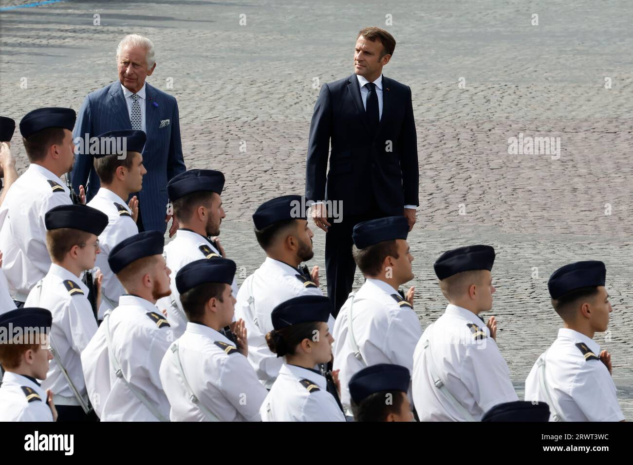 Paris, France. 20th Sep, 2023. French President Emmanuel Macron and ...