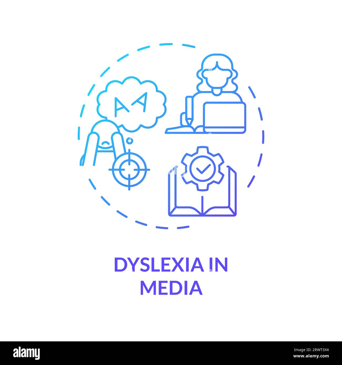 Dyslexia clip art logo hi-res stock photography and images - Alamy