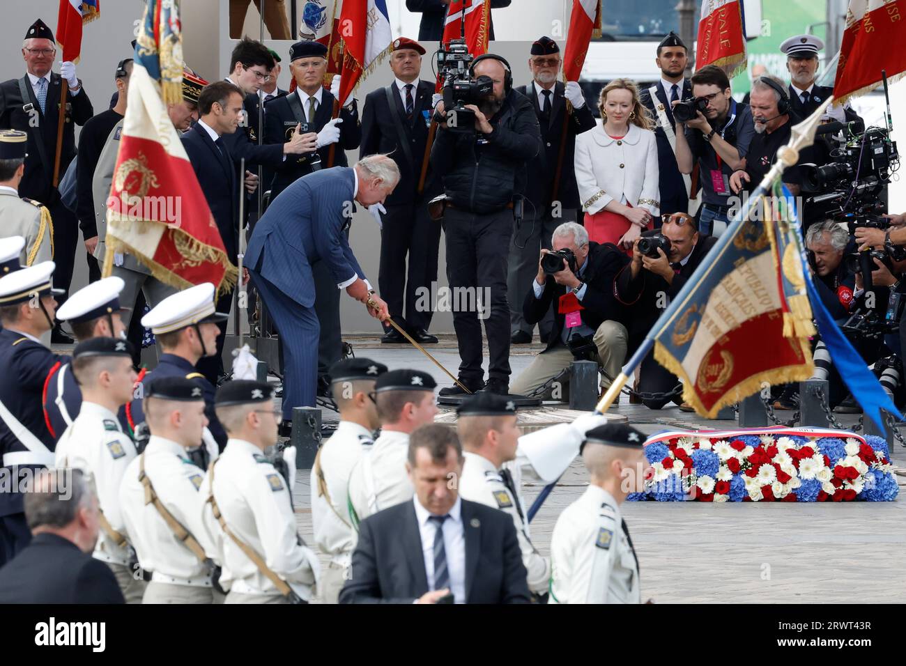 Paris, France. 20th Sep, 2023. French President Emmanuel Macron and ...