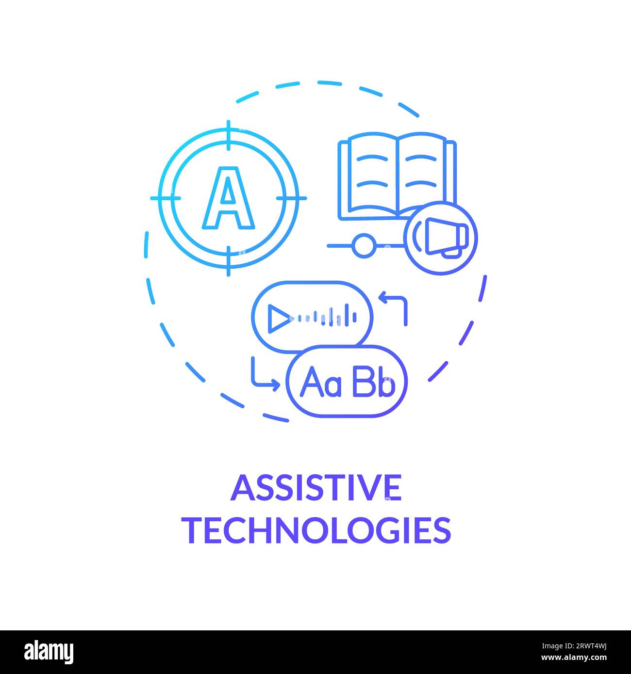 Assistive technology icon hi-res stock photography and images - Alamy