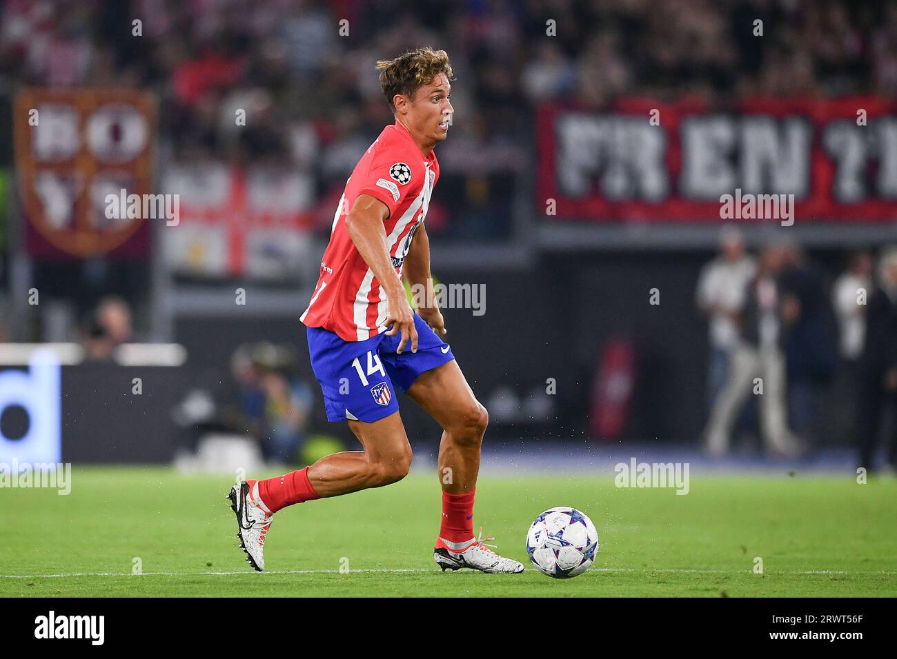 Marcos Llorente of Atletico Madrid in action during the Uefa Champions ...