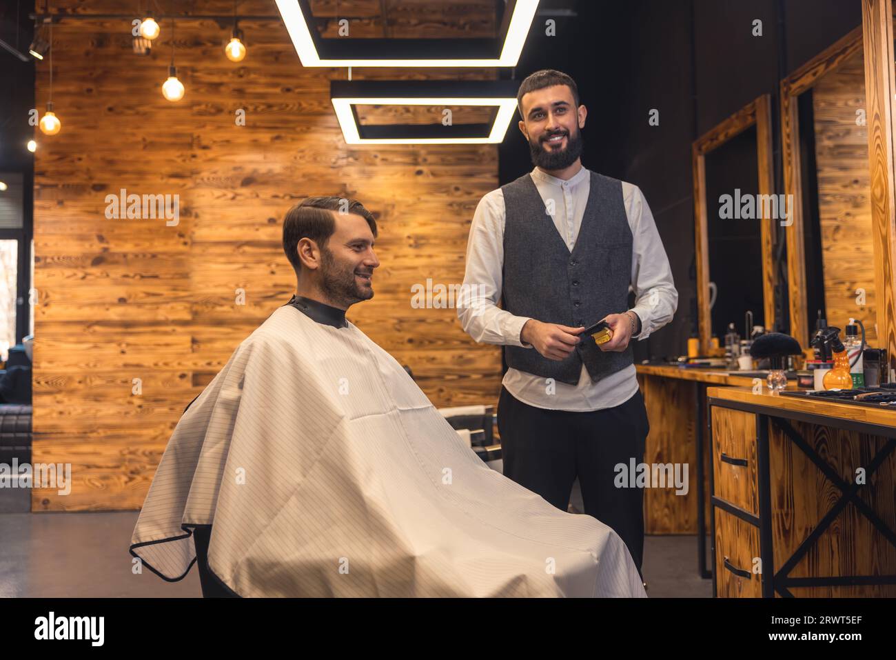 Man getting new trendy hi-res stock photography and images - Alamy