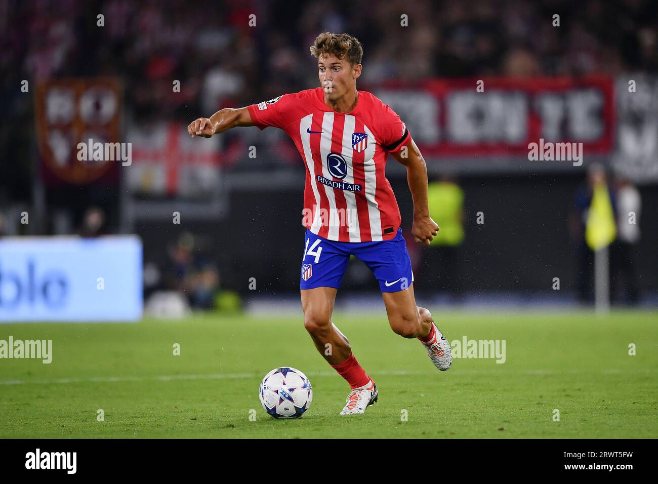 Marcos Llorente of Atletico Madrid in action during the Uefa Champions ...