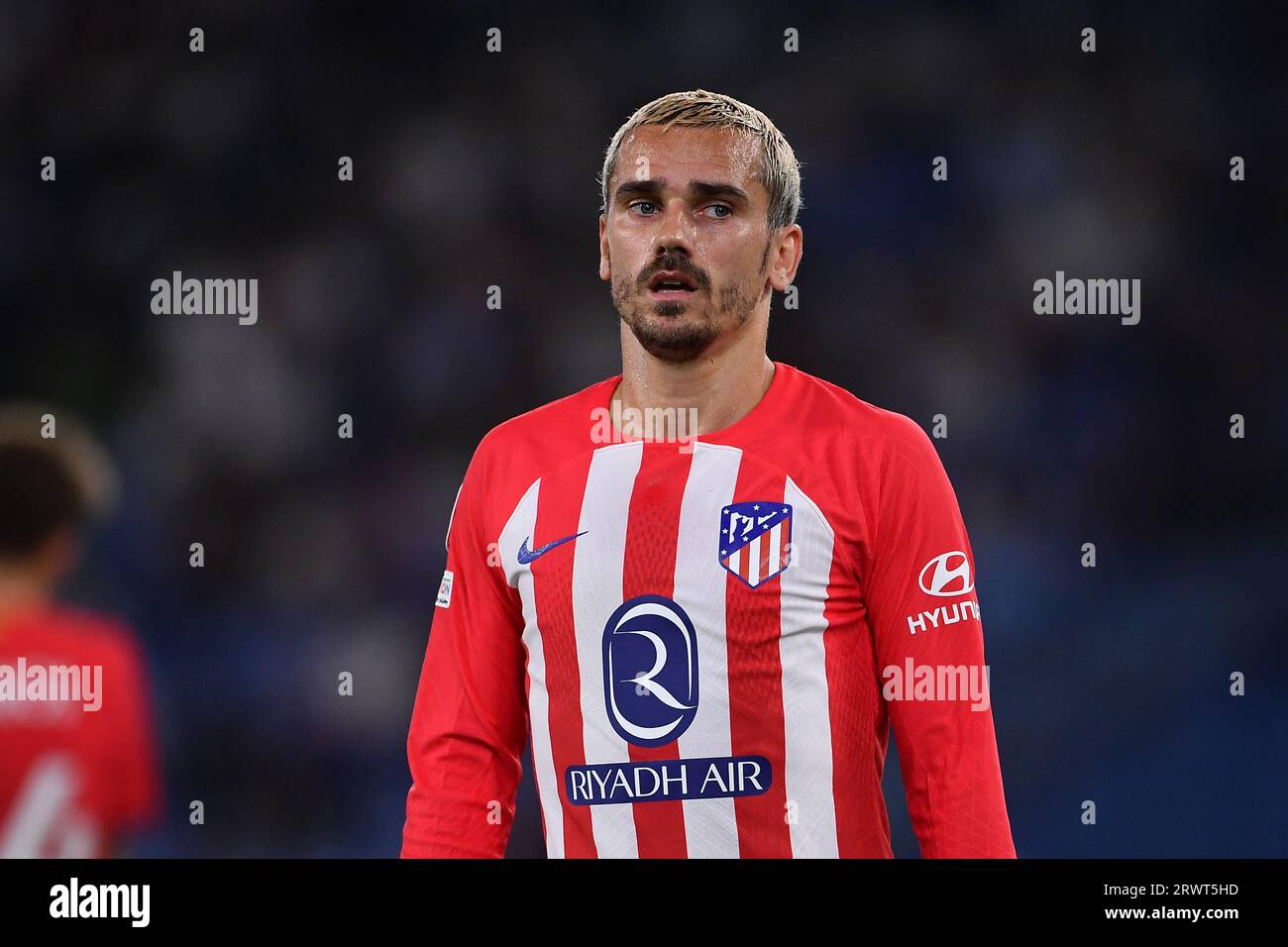 Antoine Griezmann of Atletico Madrid looks on during the Uefa Champions ...