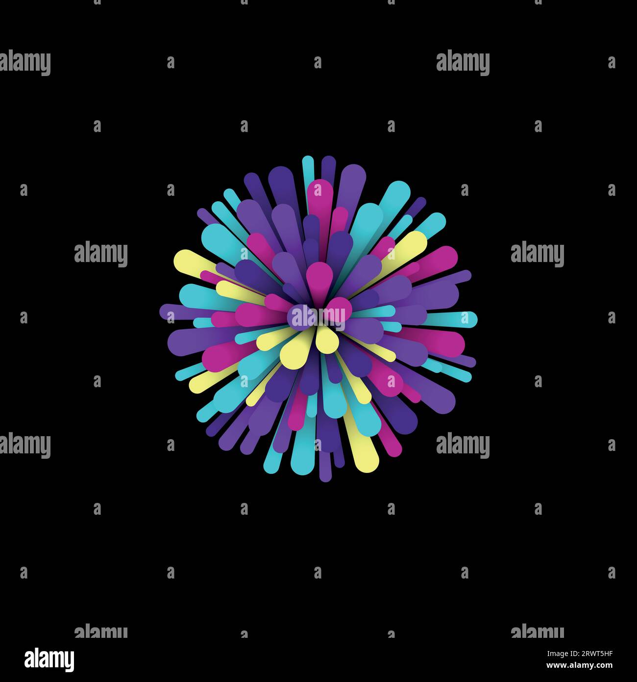 Circle color explosion hi-res stock photography and images - Alamy