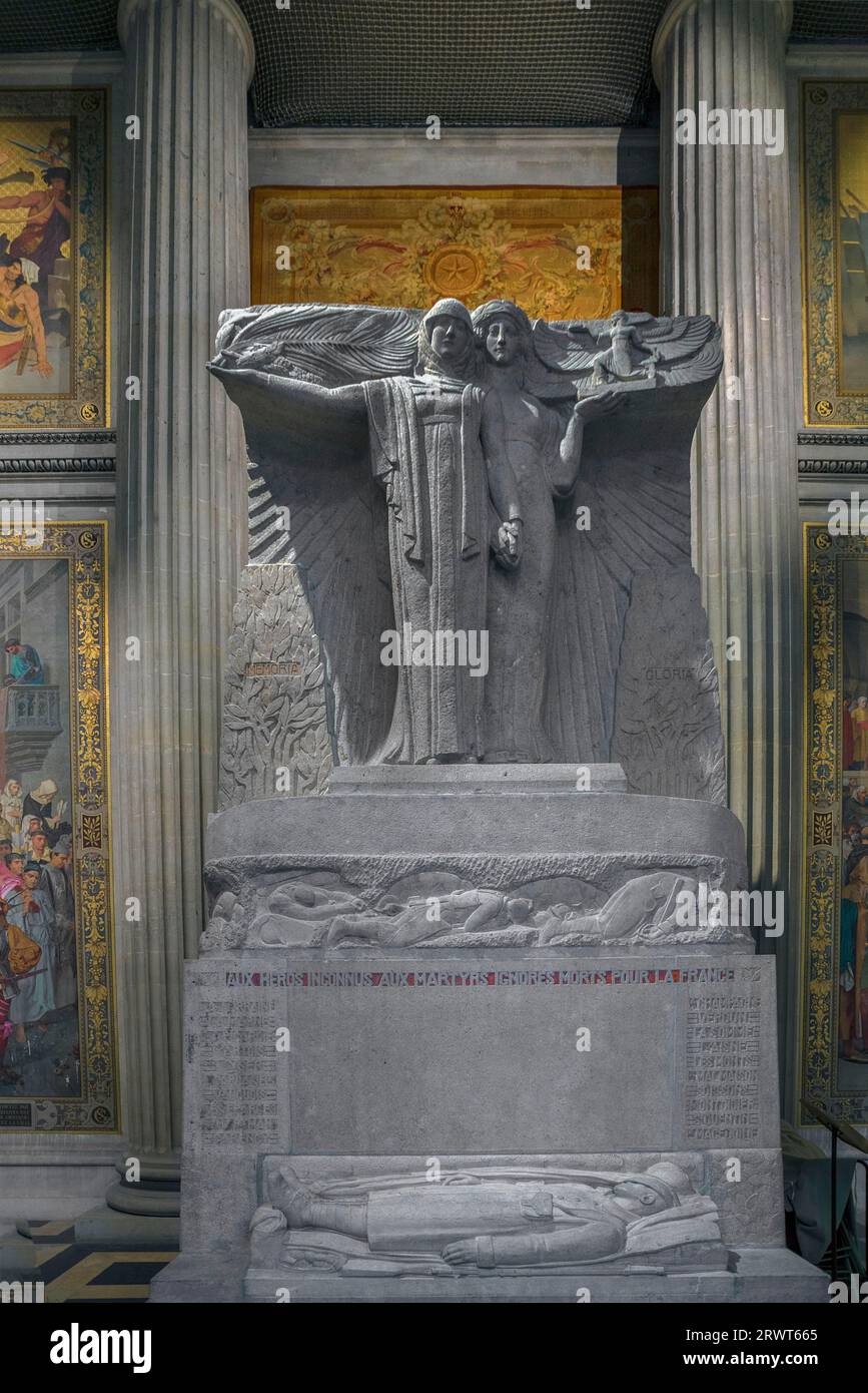 Monument to Unknown Heroes and Martyrs who died for France, Panthéon ...