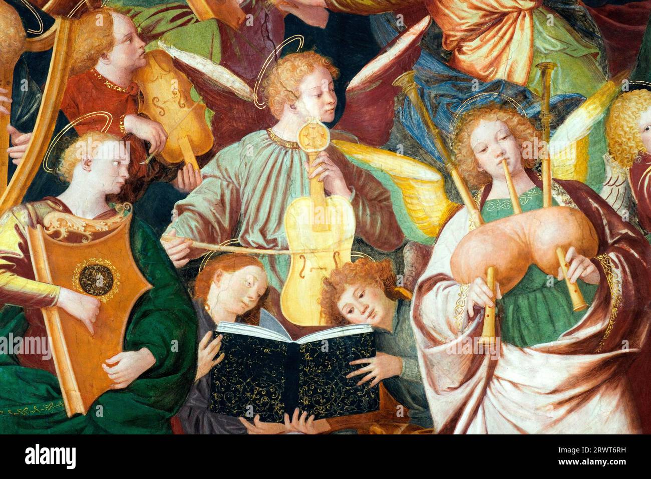 Dome fresco by Gaudenzio Ferrari in the church Santuario della Beata ...