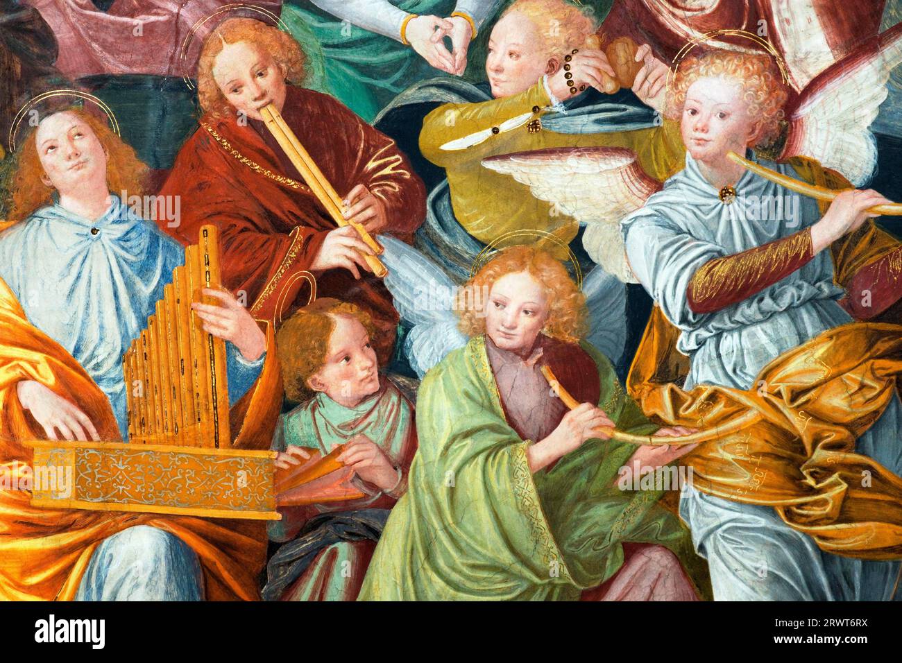 Dome fresco by Gaudenzio Ferrari in the church Santuario della Beata ...