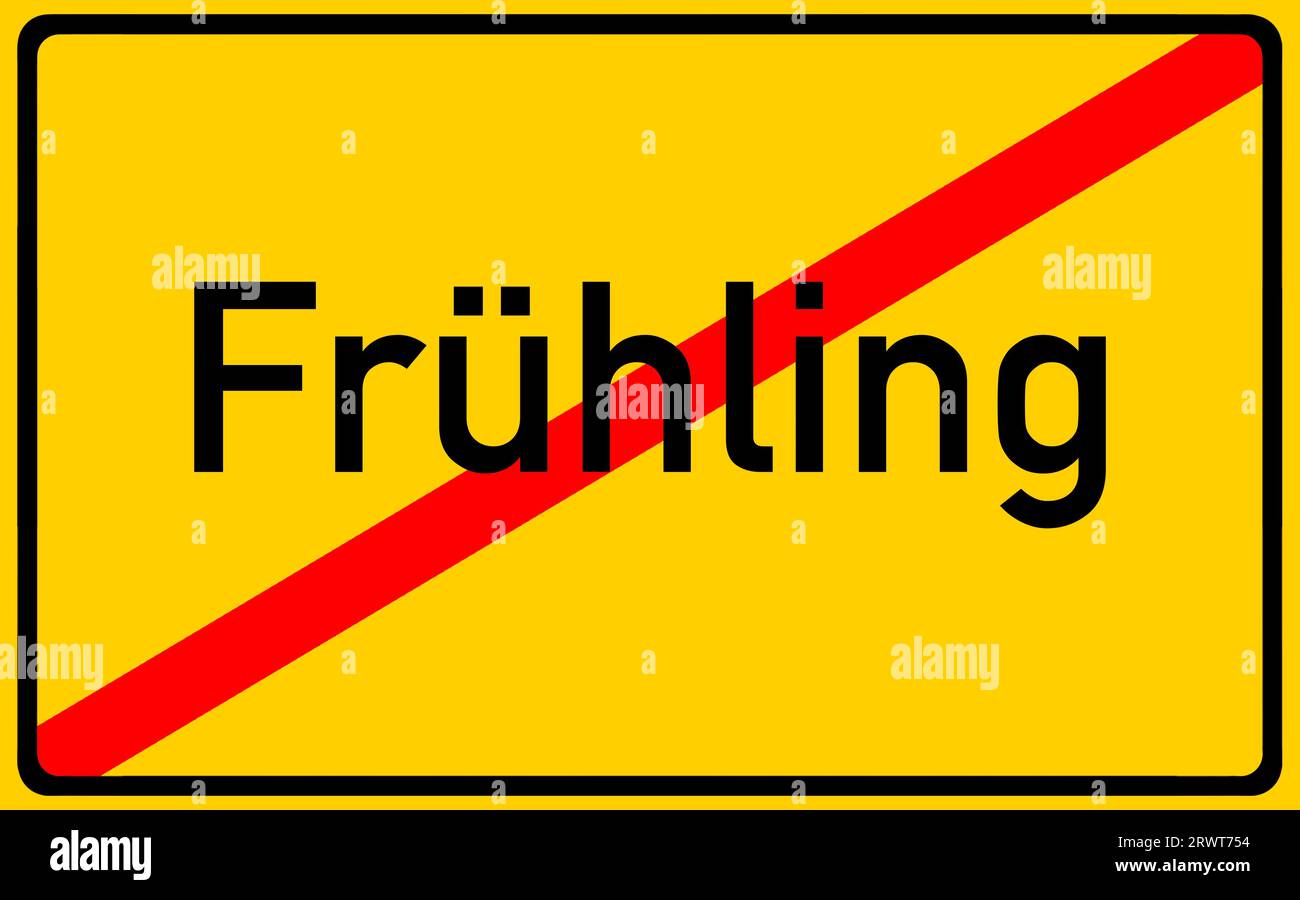 Symbolic place-name sign Stock Photo - Alamy