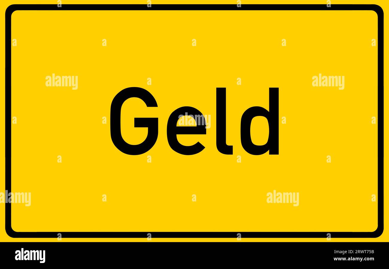 Symbolic place-name sign Stock Photo - Alamy