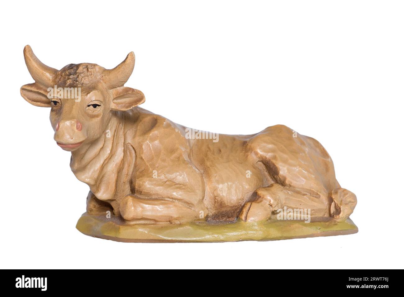 Nativity figurine Ox Nativity Ox Stock Photo - Alamy