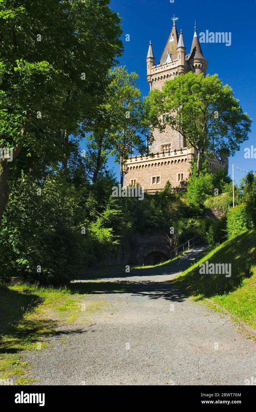 The Wilhelm Tower in Dillenburg, built in 1872, 1875 in memory of ...