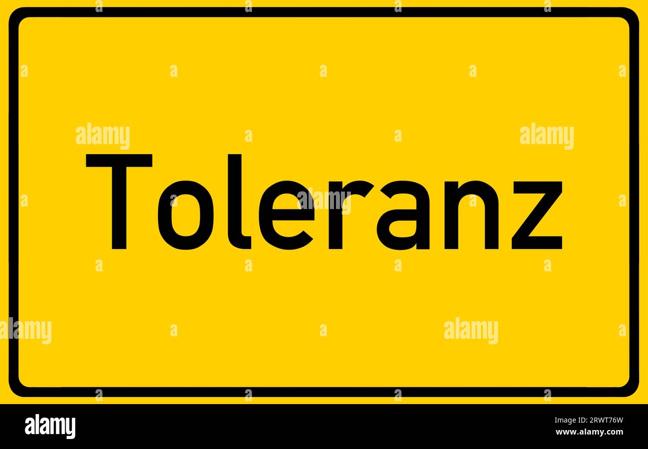 Symbolic place-name sign Stock Photo - Alamy