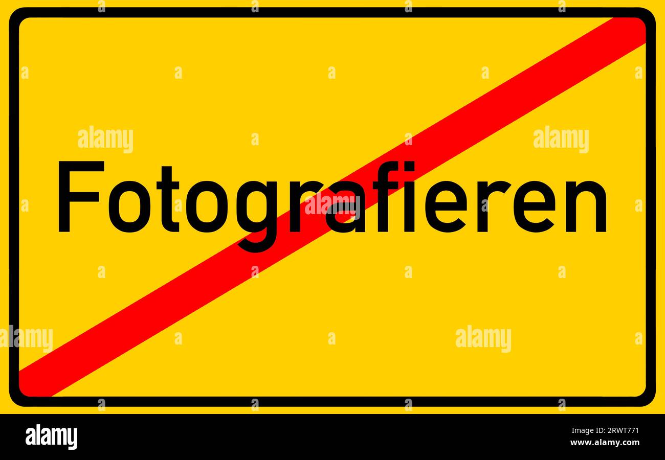 Symbolic place-name sign Stock Photo - Alamy