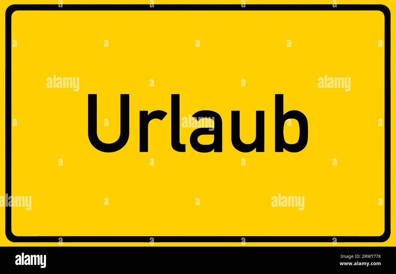 Symbolic place-name sign Stock Photo - Alamy