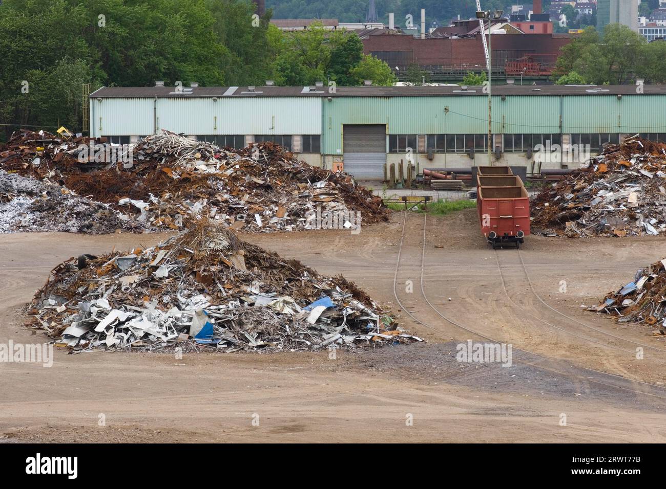Scrap heap on the DEW plant site Stock Photo - Alamy