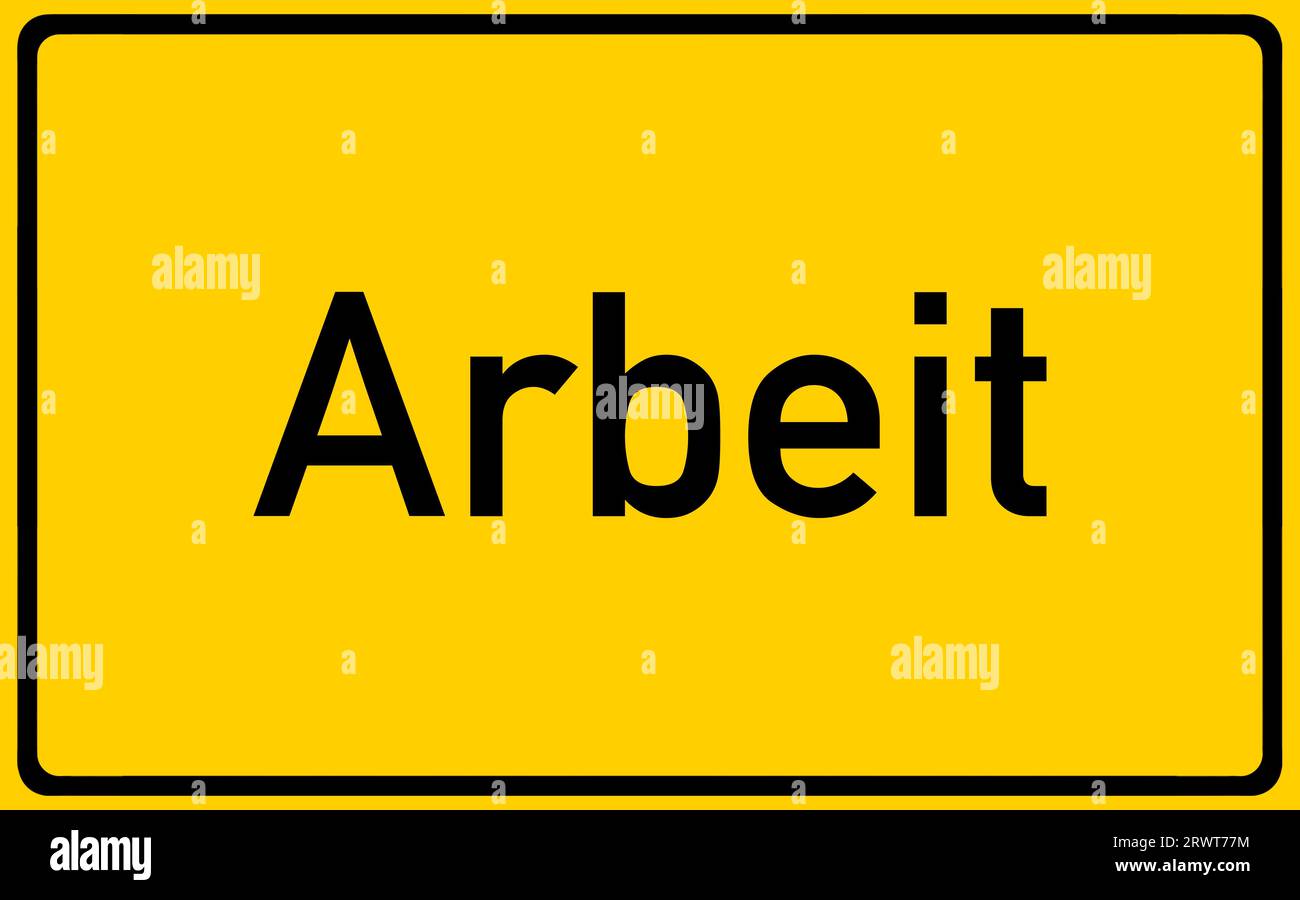 Symbolic place-name sign Stock Photo - Alamy